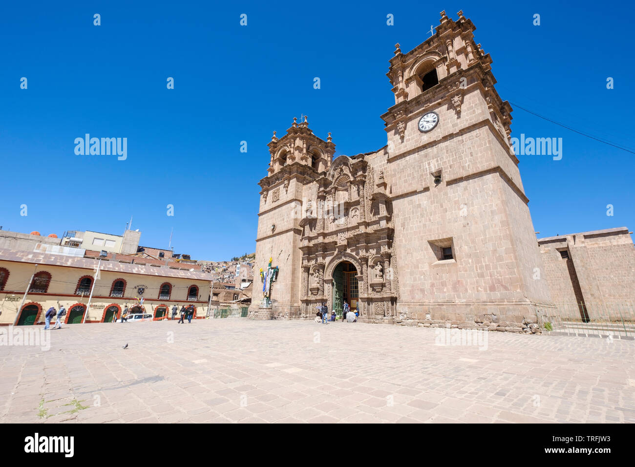 Magnificent Catedral Basílica San Carlos Borromeo or Puno Cathedral in ...