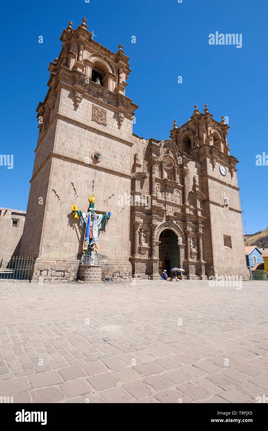 Magnificent Catedral Basílica San Carlos Borromeo or Puno Cathedral in ...