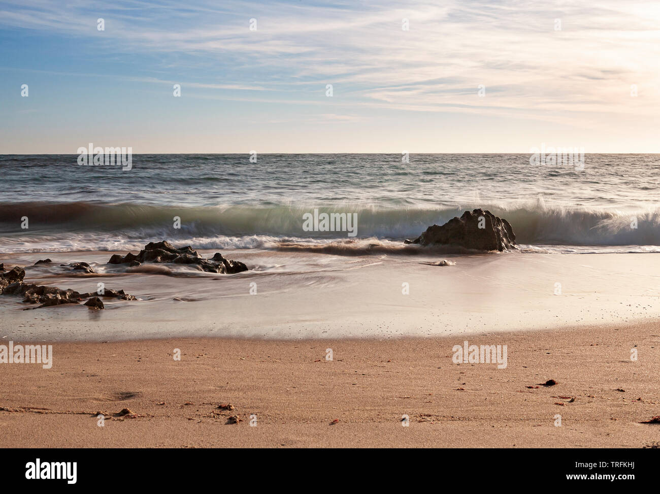 Rocks waves on paradise beach hi-res stock photography and images - Alamy