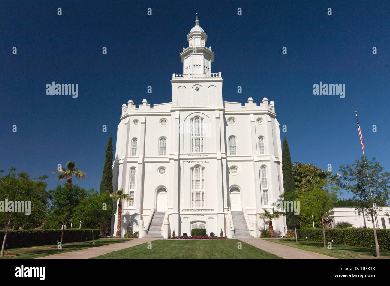Mormon temple in St George, Utah Stock Photo - Alamy