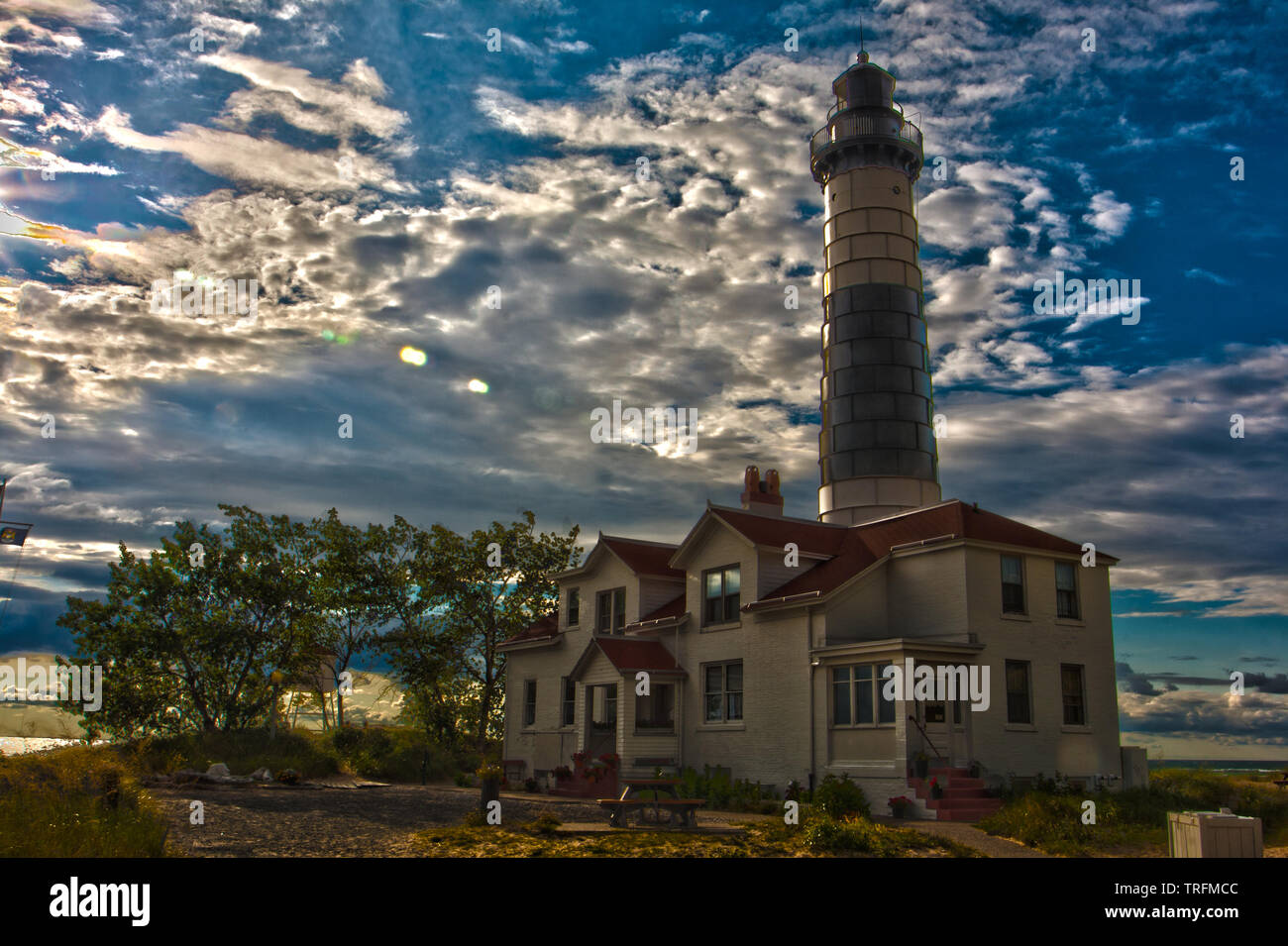 Big Sable Lighthouse, Ludington State Park, Michigan Stock Photo - Alamy
