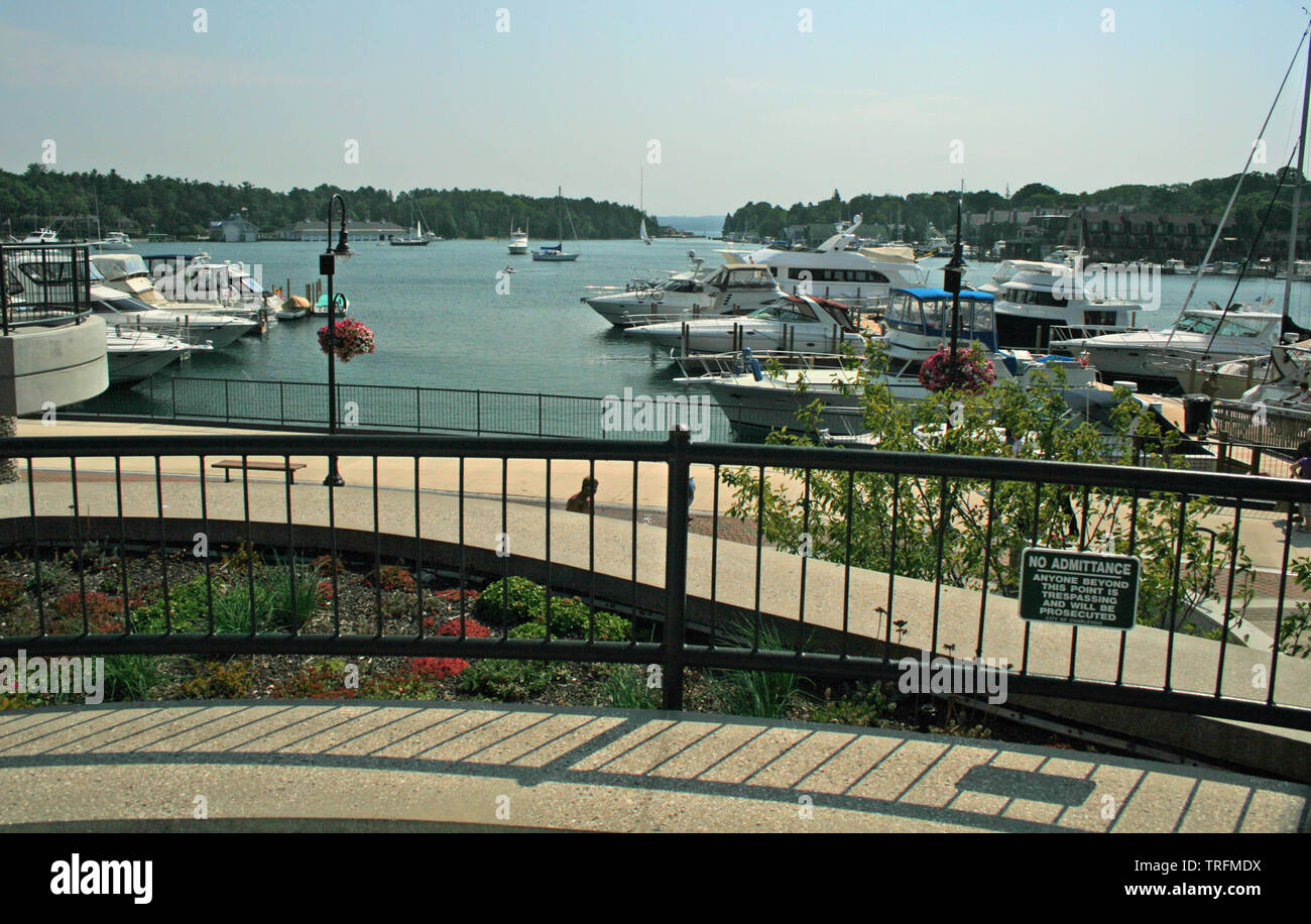 Marina, Charlevoix, Michigan Stock Photo - Alamy