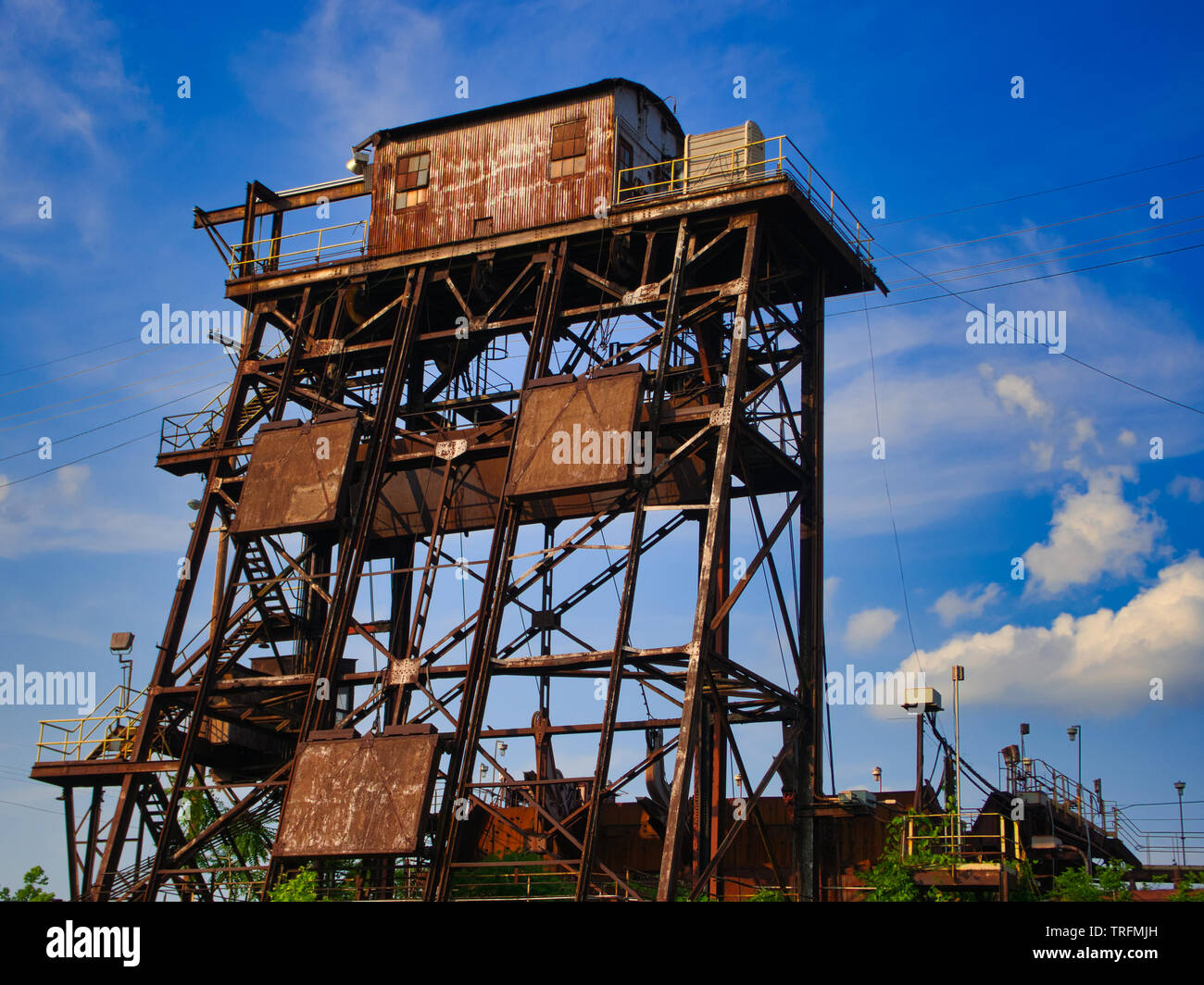 Counter weight conveyor / Winch at the AK Steel plant in Ashland KY USA ...