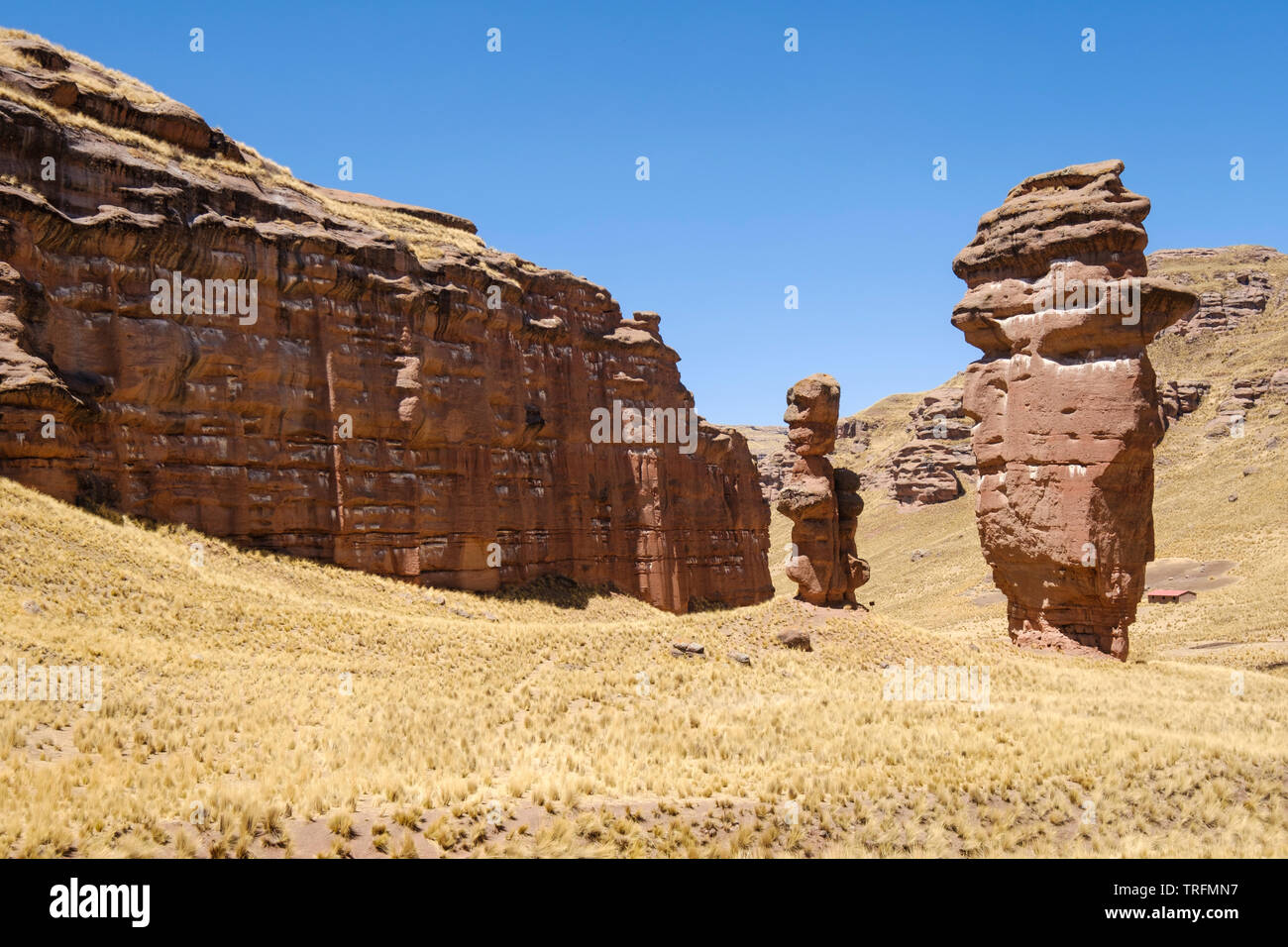 Amazing anthropomorphic rock figures are drawn on the landscape of the ...