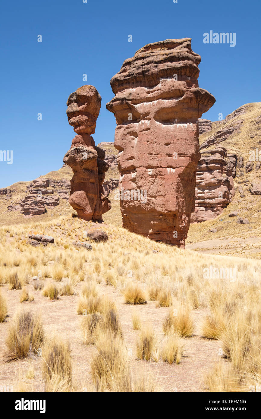 Amazing anthropomorphic rock figures are drawn on the landscape of the ...