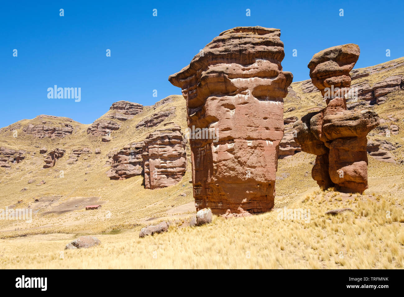 Amazing anthropomorphic rock figures are drawn on the landscape of the ...