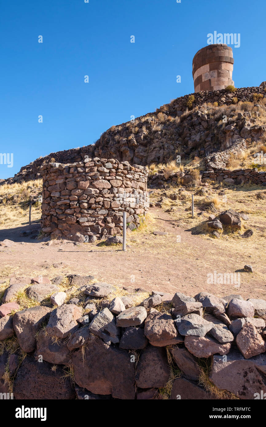 Sillustani Pre Inca Cemetery High Resolution Stock Photography and ...
