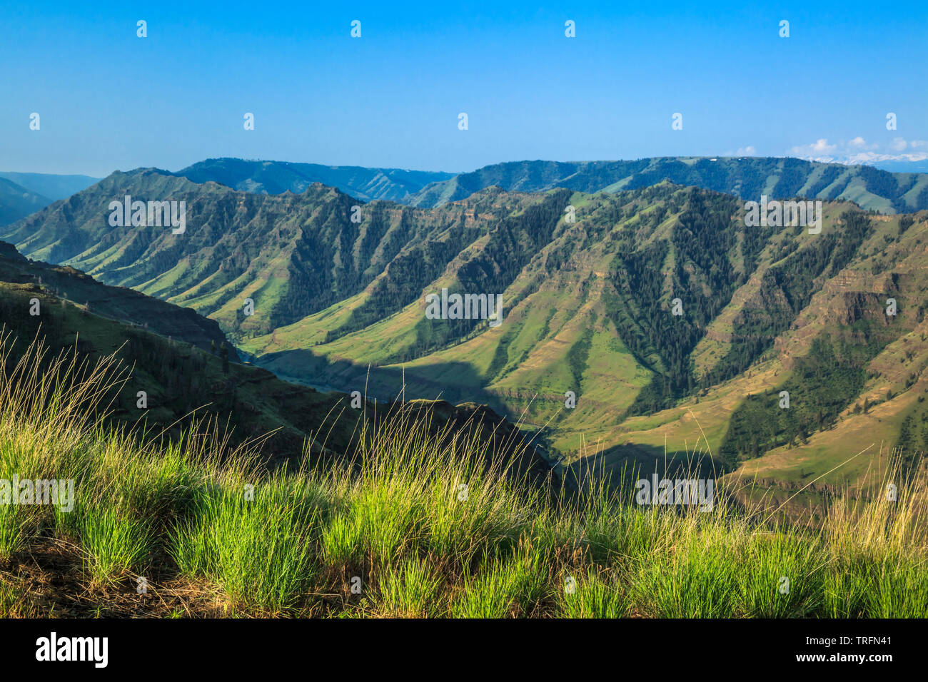 imnaha valley below sheep creek divide viewed from hat point road near ...
