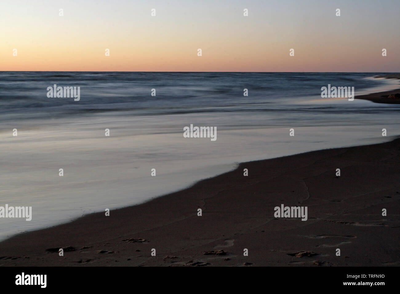 Sunset on Lake Michigan, Mears, Michigan Stock Photo - Alamy