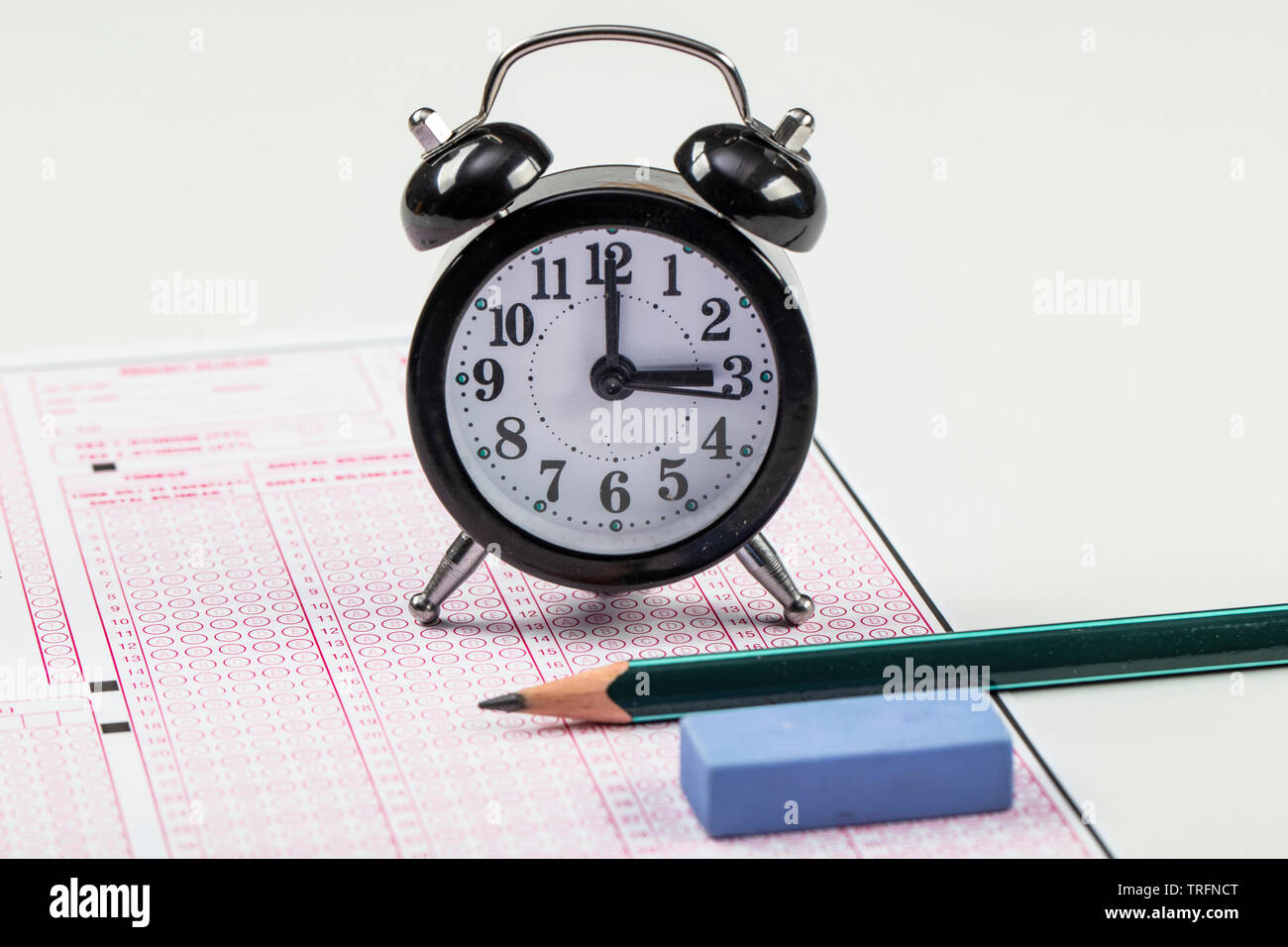 School Students hands taking exams, writing examination holding pencil ...