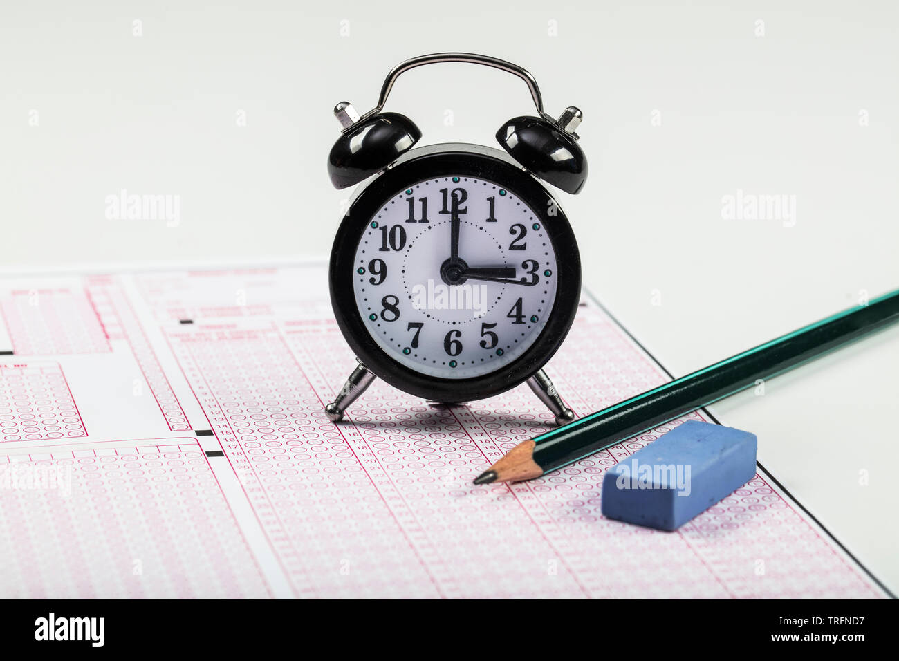 School Students hands taking exams, writing examination holding pencil ...