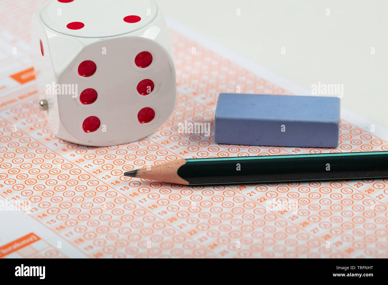 School Students hands taking exams, writing examination holding pencil ...