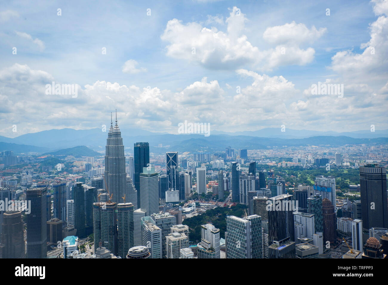 Kuala Lumpur city landscape view of skyline top view cityscape at Kuala ...