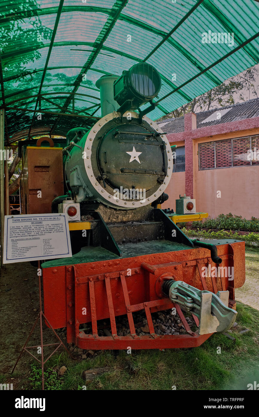01 Nov 2009 Mysore railway museum. Outdoor exposition of historical ...