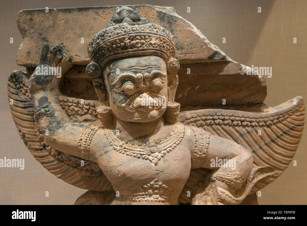 Fragment of Figure of Garuda. Mid-10th Century. Angkorian Period ...