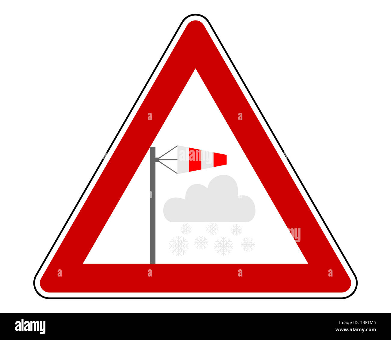 Blizzard warning Cut Out Stock Images & Pictures - Alamy