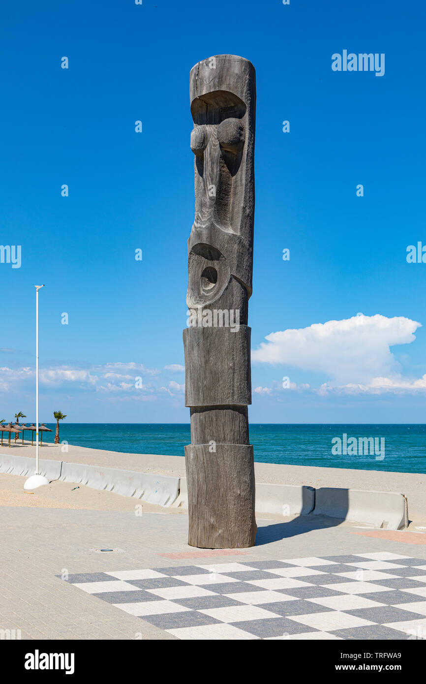 Totem Pole at Le Barcares, South of France Stock Photo - Alamy