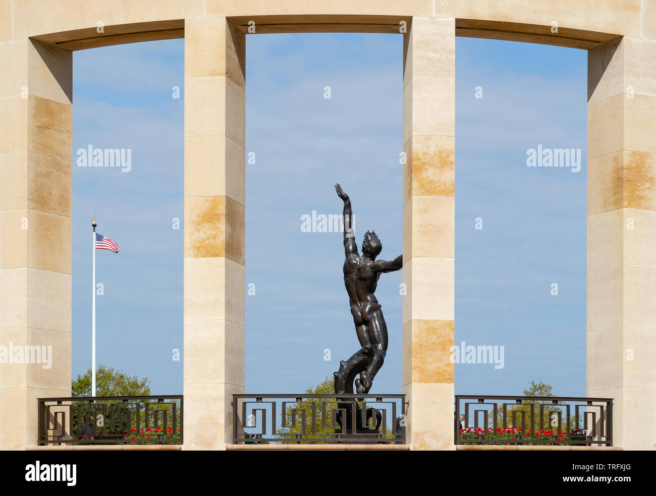 Colleville sur Mer,France - May 6, 2019: Normandy American Cemetery and ...
