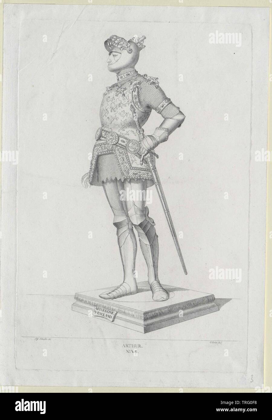 Artus, king, lived circa 500, Additional-Rights-Clearance-Info-Not ...