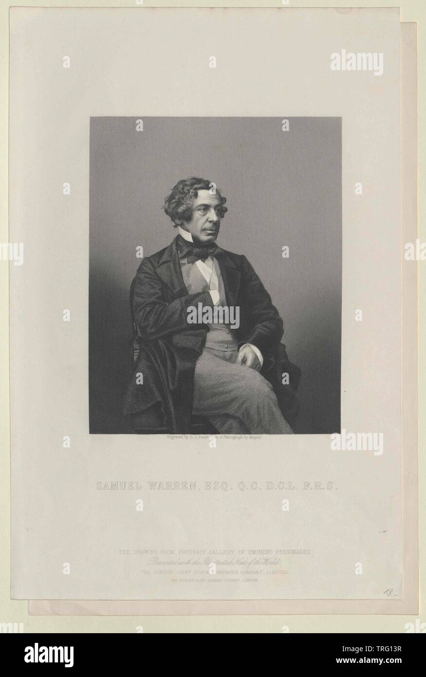 Samuel Warren High Resolution Stock Photography and Images - Alamy