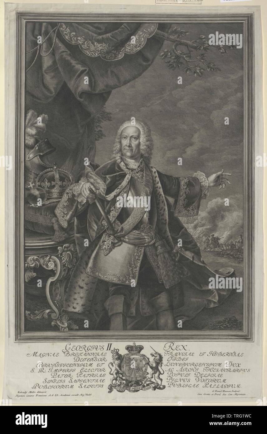 George II, King of England elector of Hanover, Additional-Rights ...