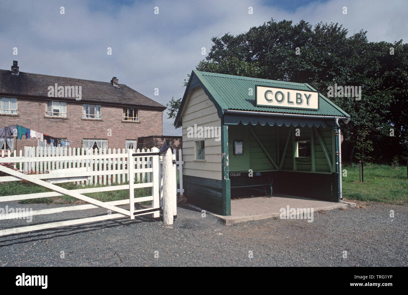 Colby Halt on the Isle of Man Railway Stock Photo - Alamy