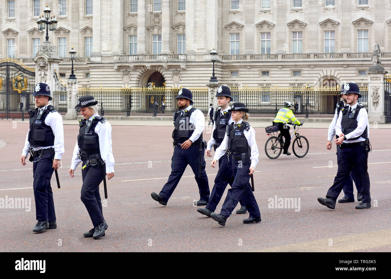 London, England, UK. Metropolitan Police officers on duty around ...