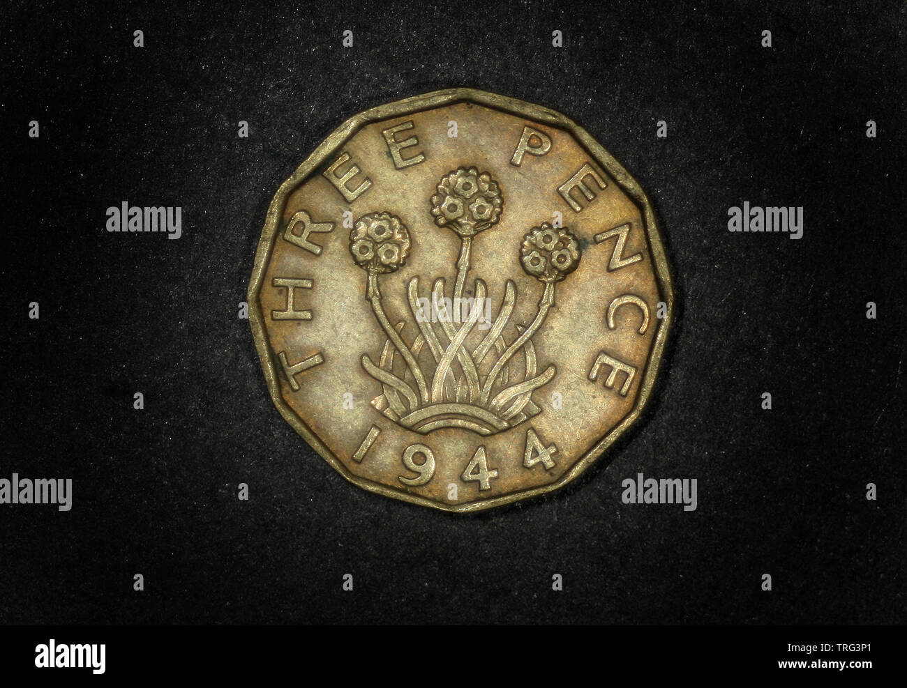 Brass three pence coin hi-res stock photography and images - Alamy