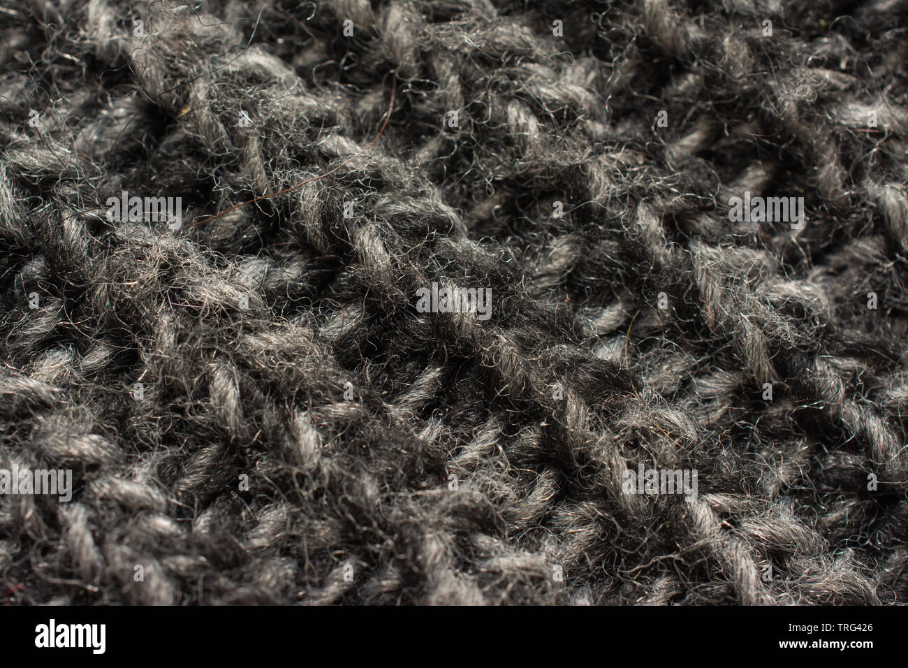 highly detailed needlework wool fabric, close up wool texture ...