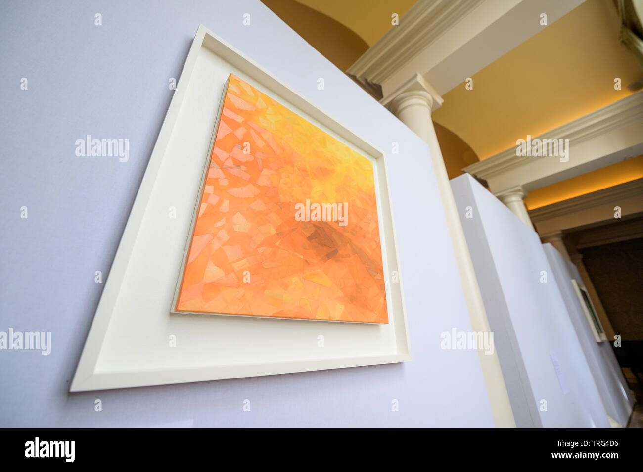 Oxford, UK. 5th June, 2019. The world's first robotic artist is ...