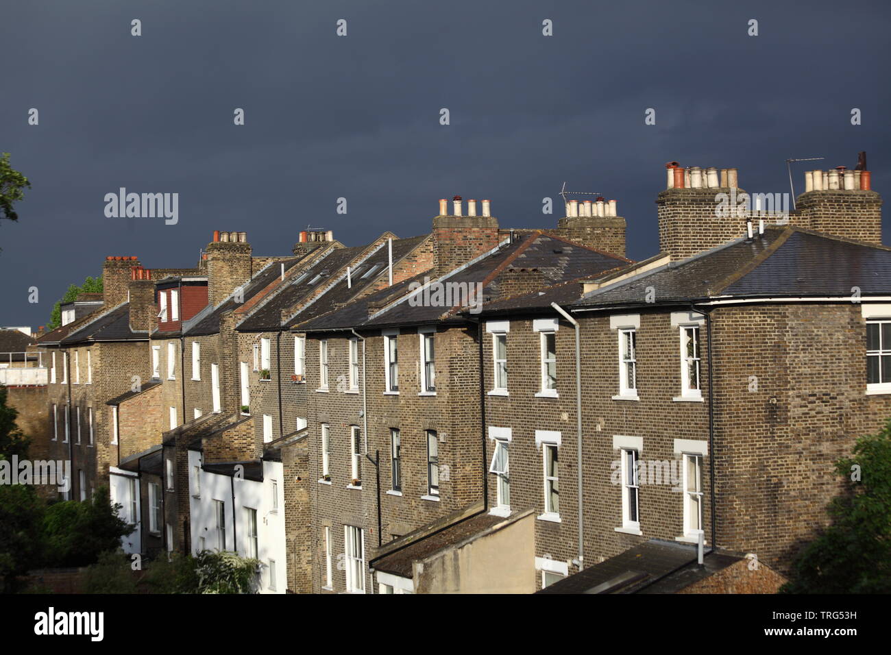 layer of Houses in east london Stock Photo - Alamy