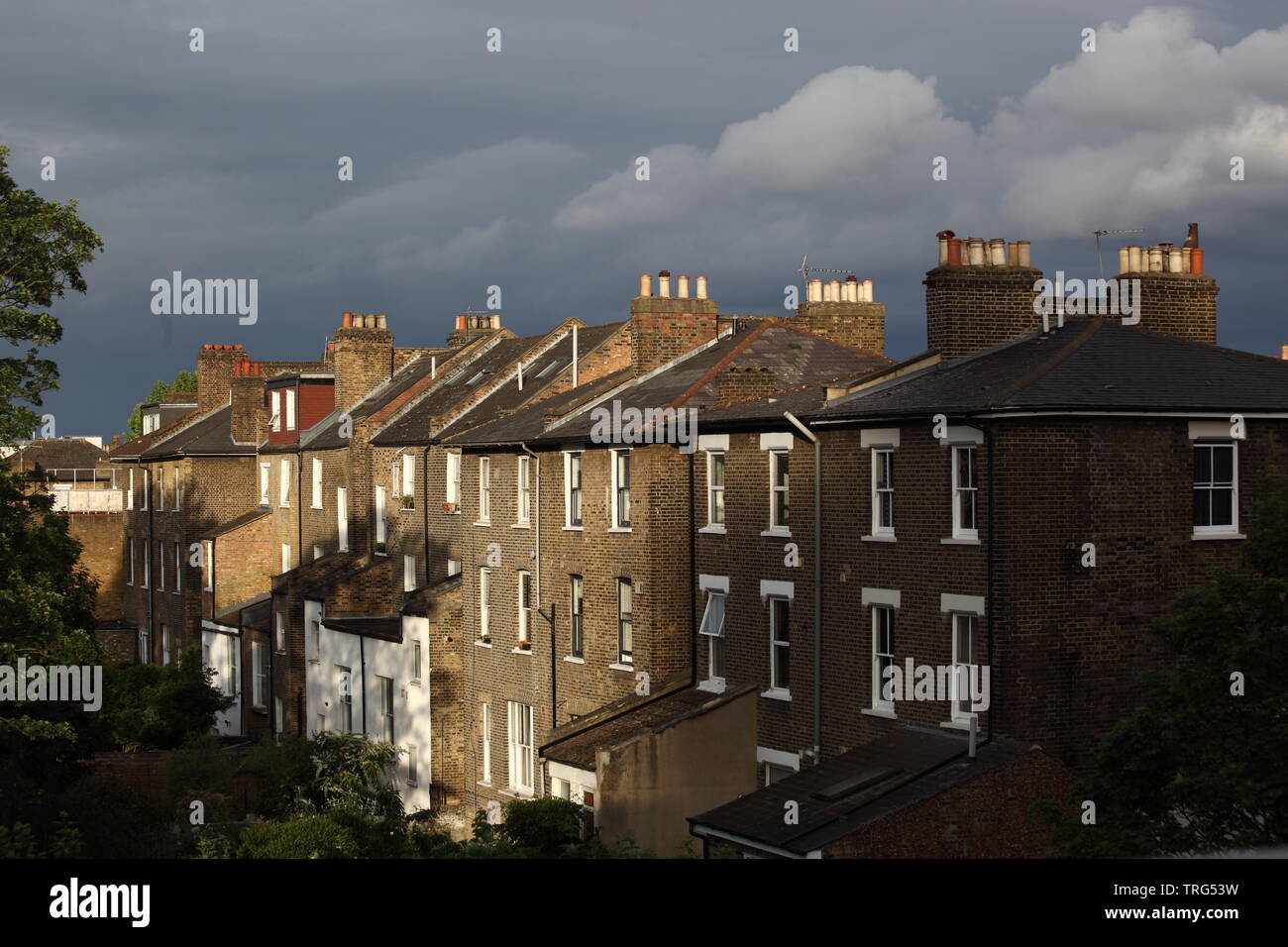 layer of Houses in east london Stock Photo - Alamy