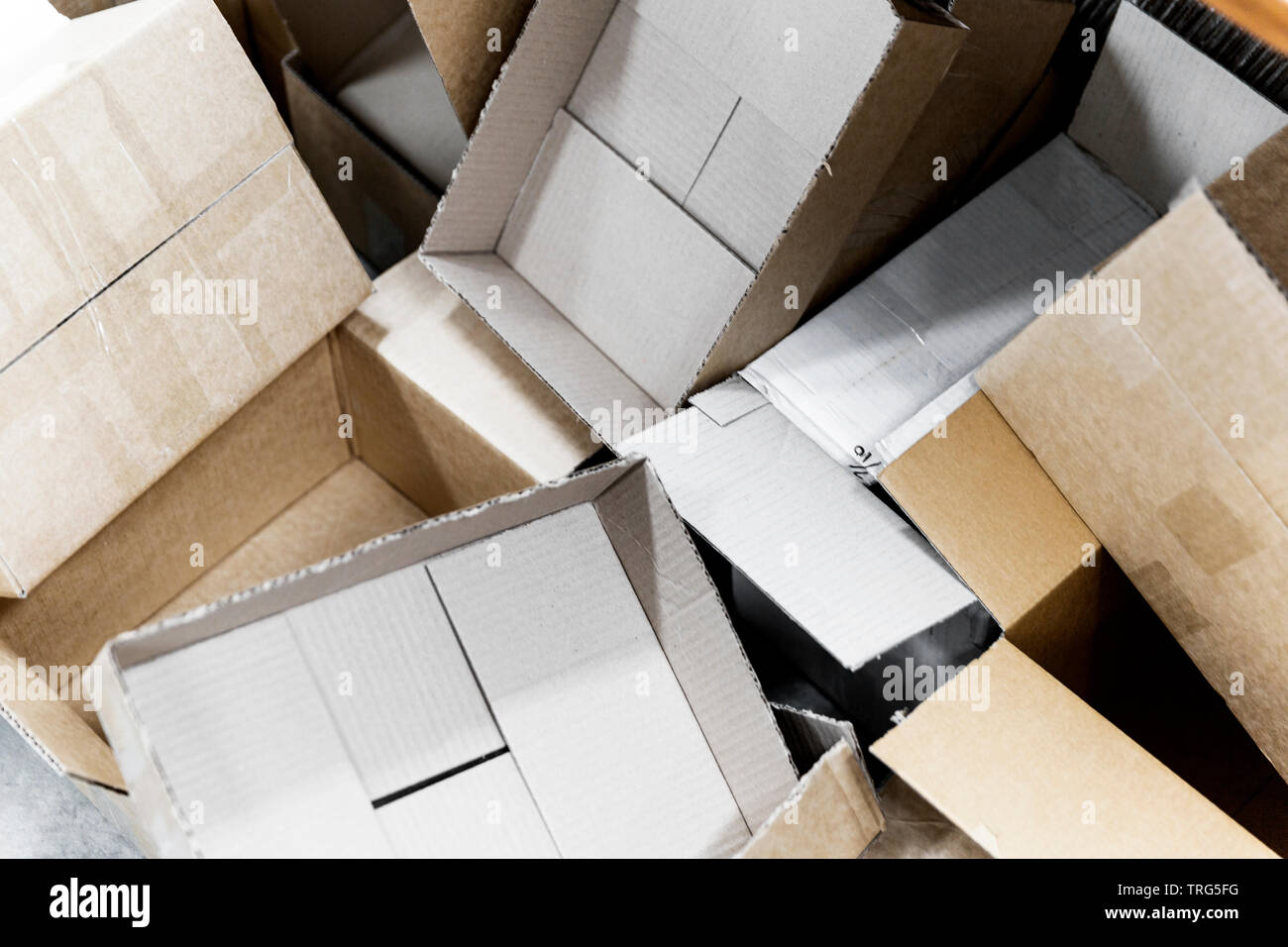 Empty Recycle Boxes High Resolution Stock Photography and Images - Alamy