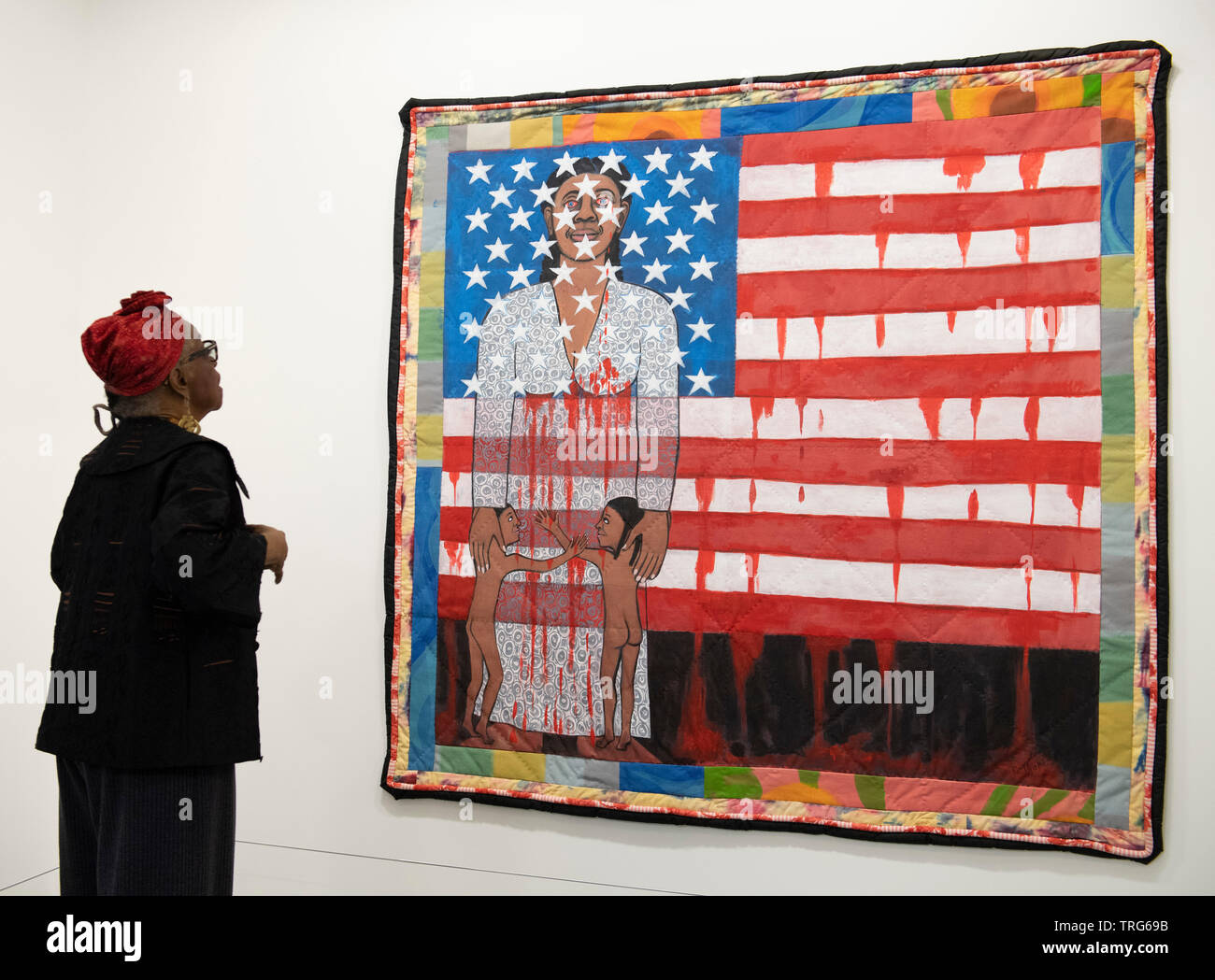 Faith Ringgold Flag Story Quilt