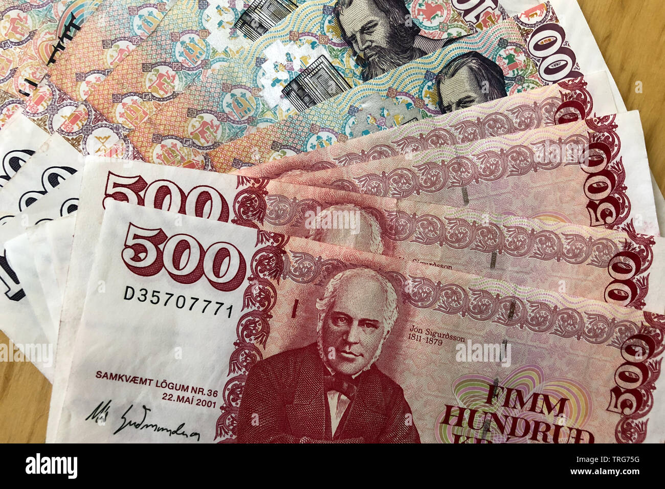 Iceland krona cash sign hi-res stock photography and images - Alamy