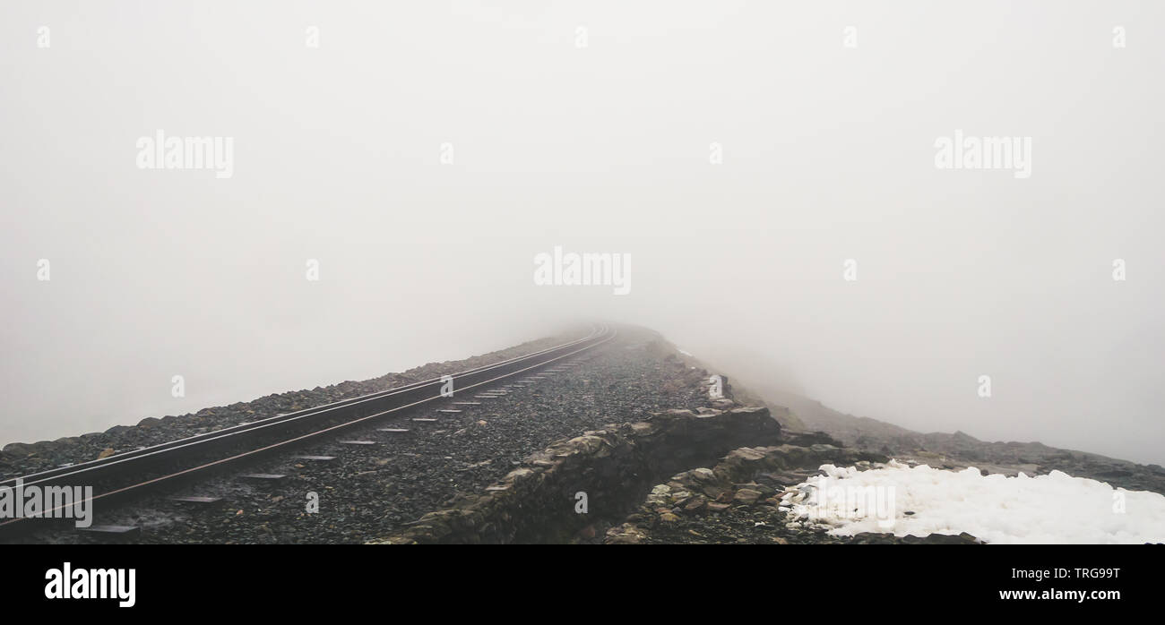 Snowdonia snow train hi-res stock photography and images - Alamy