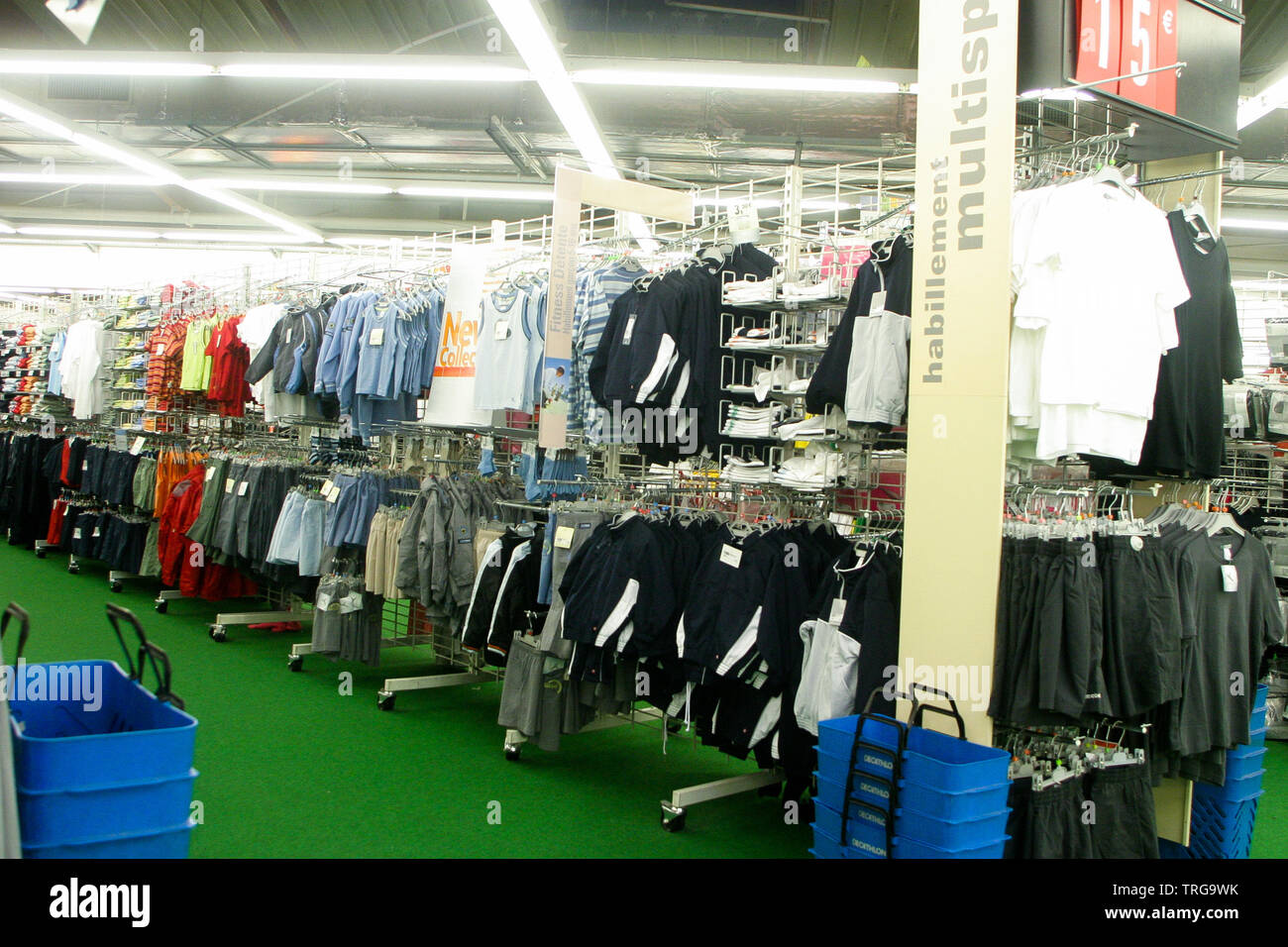 Decathlon sport equipments supermarket, Bron, Rhone, France Stock Photo ...