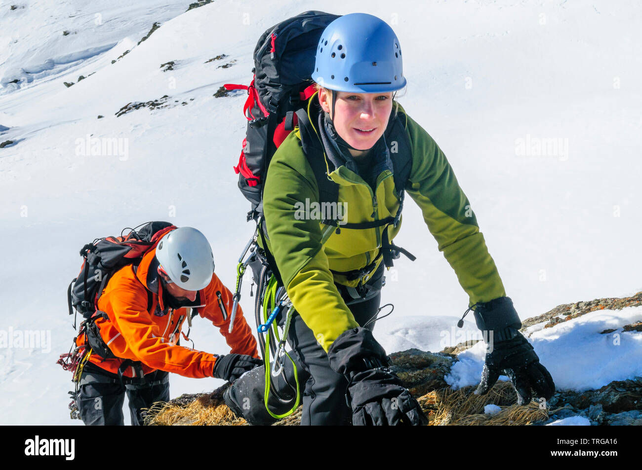 Female high mountain region hi-res stock photography and images - Alamy