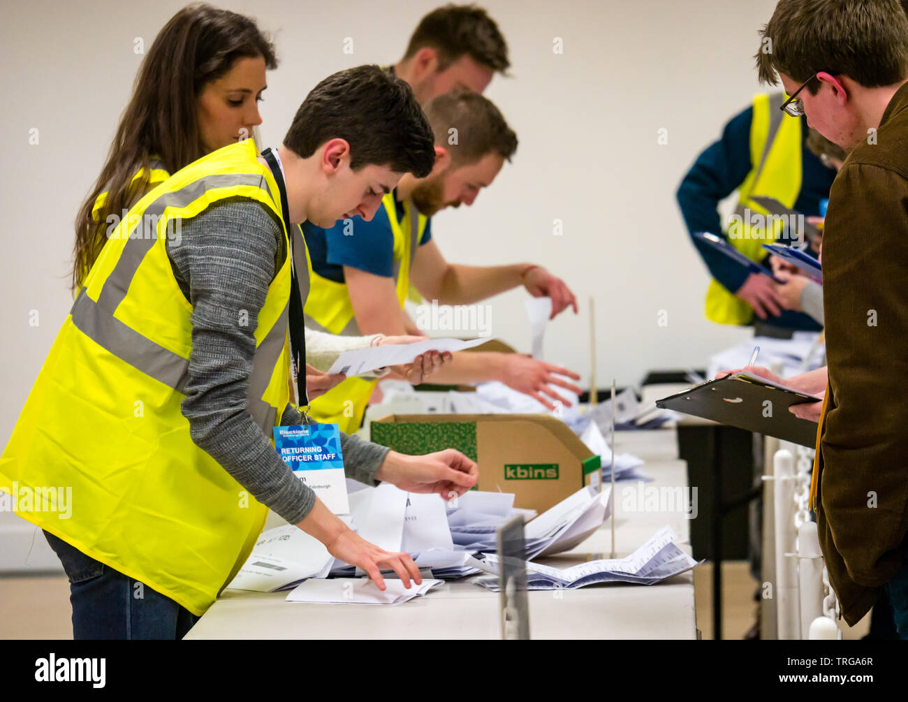 Leith Walk by-election count at Edinburgh City Council headquarters ...