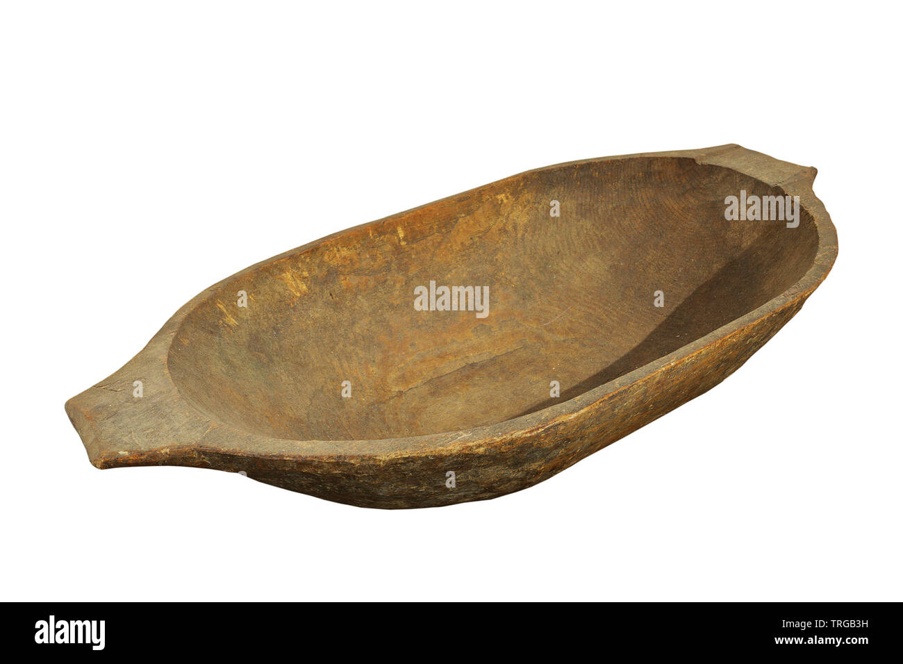 traditional handmade carved vat isolated over white background Stock ...