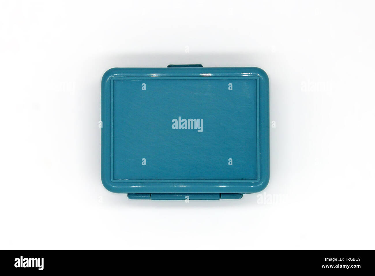 Blue vintage Pelikan fountain pen nibs box, isolated on a white ...