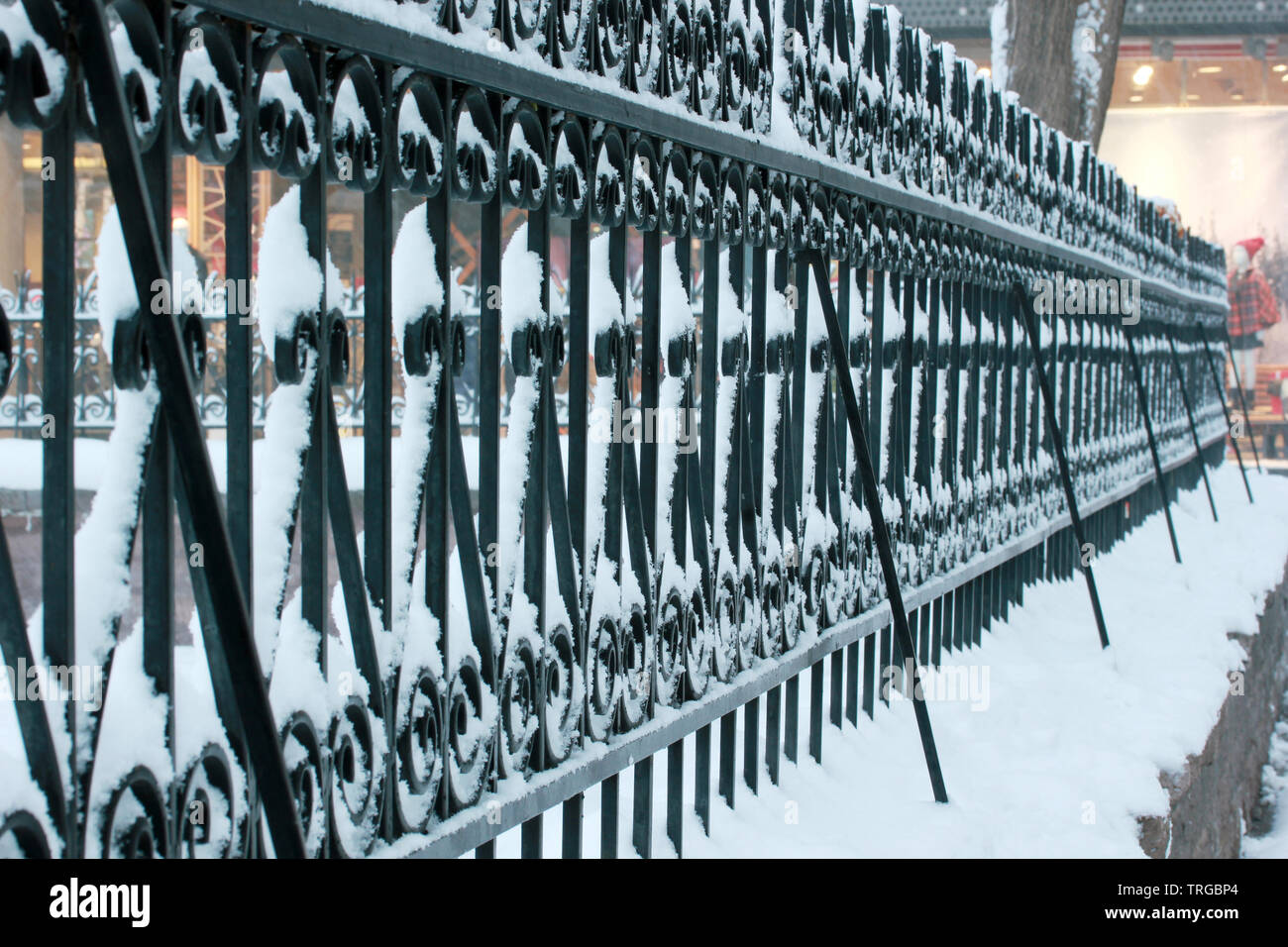 Wrought Iron - Metal Fence Stock Photo - Alamy