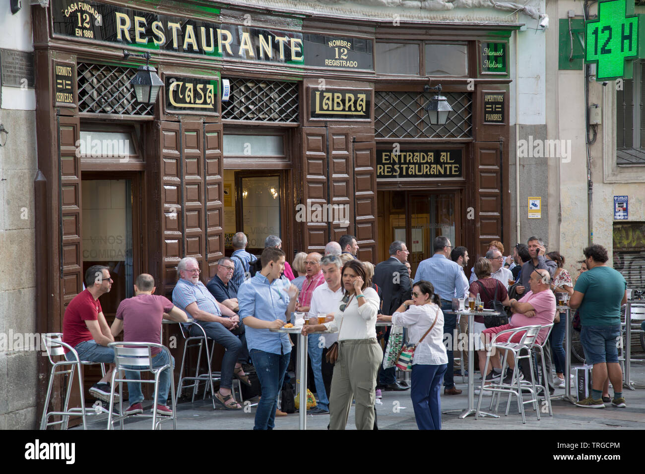 Casa Labra Bar,Tetuan Street; Madrid; Spain Stock Photo - Alamy
