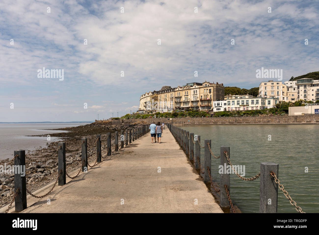 People walking along weston promenade hi-res stock photography and ...