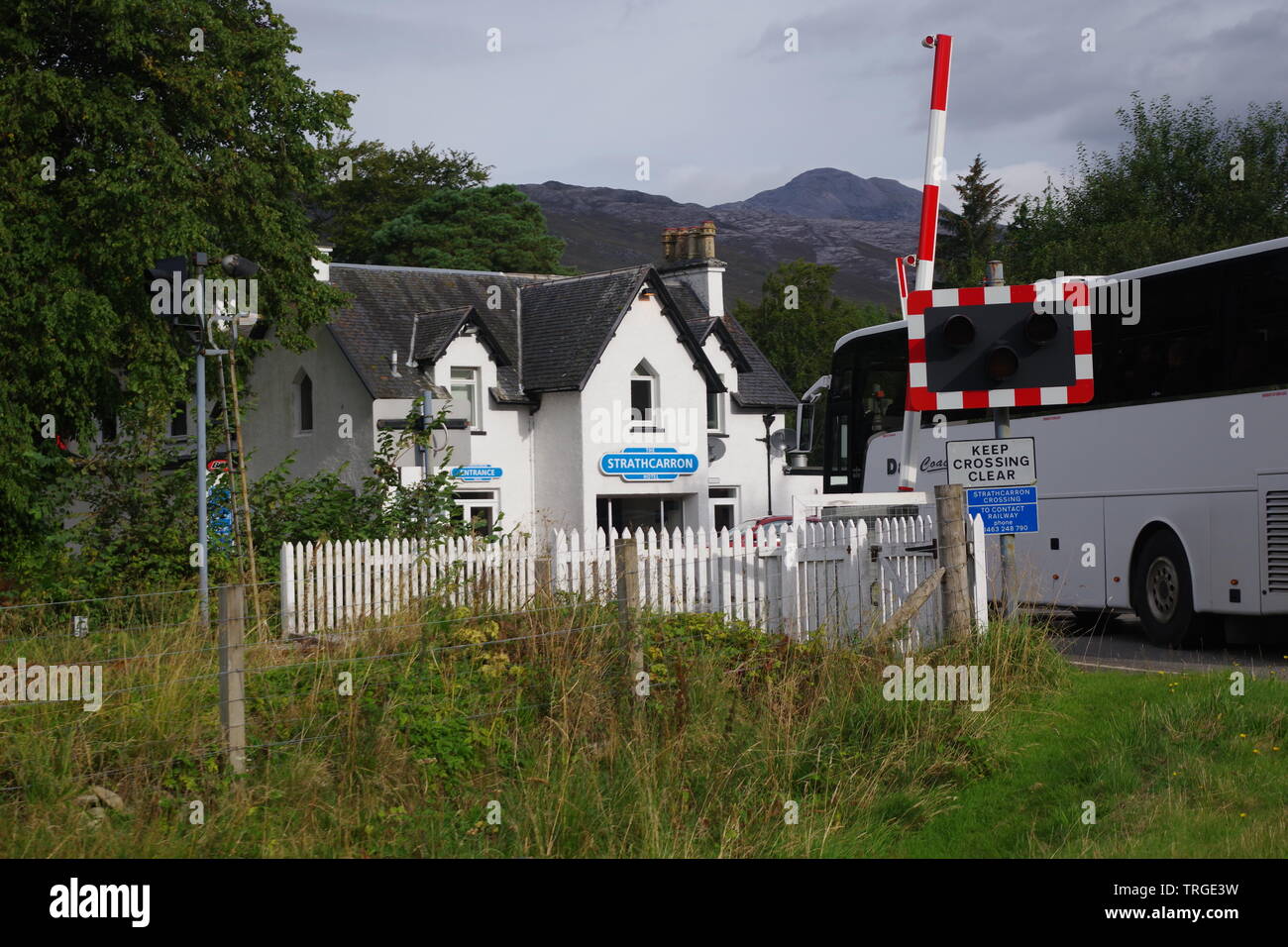 Strathcarron level crossing hi-res stock photography and images - Alamy