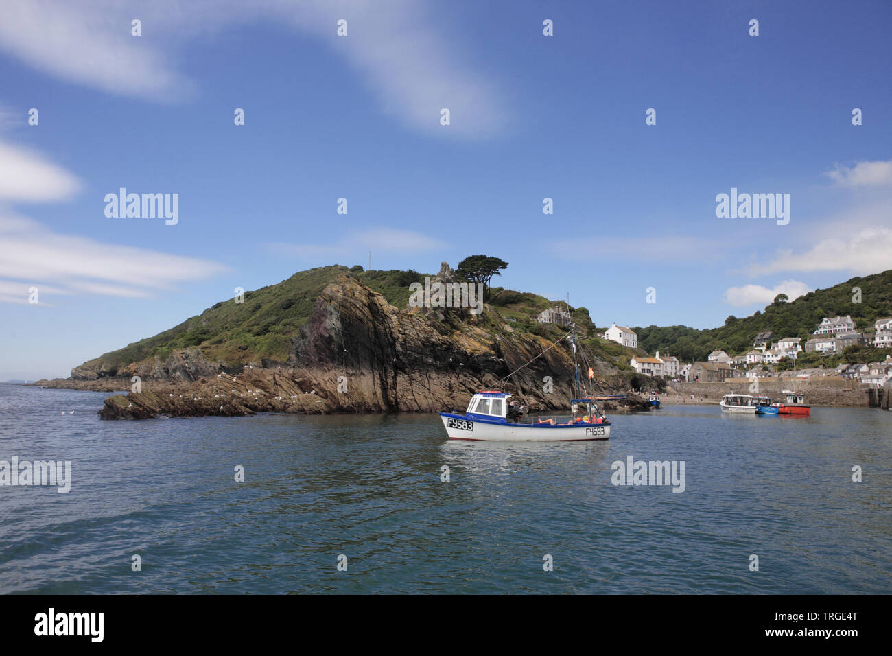 Chapel rock, polperro hi-res stock photography and images - Alamy