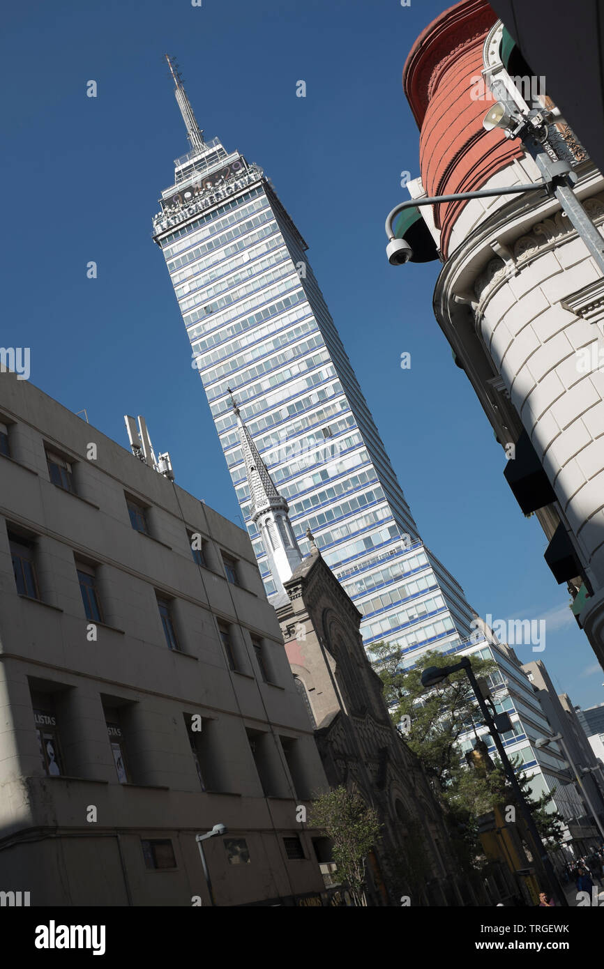 Latinoamericana Tower Mexico City Stock Photo - Alamy
