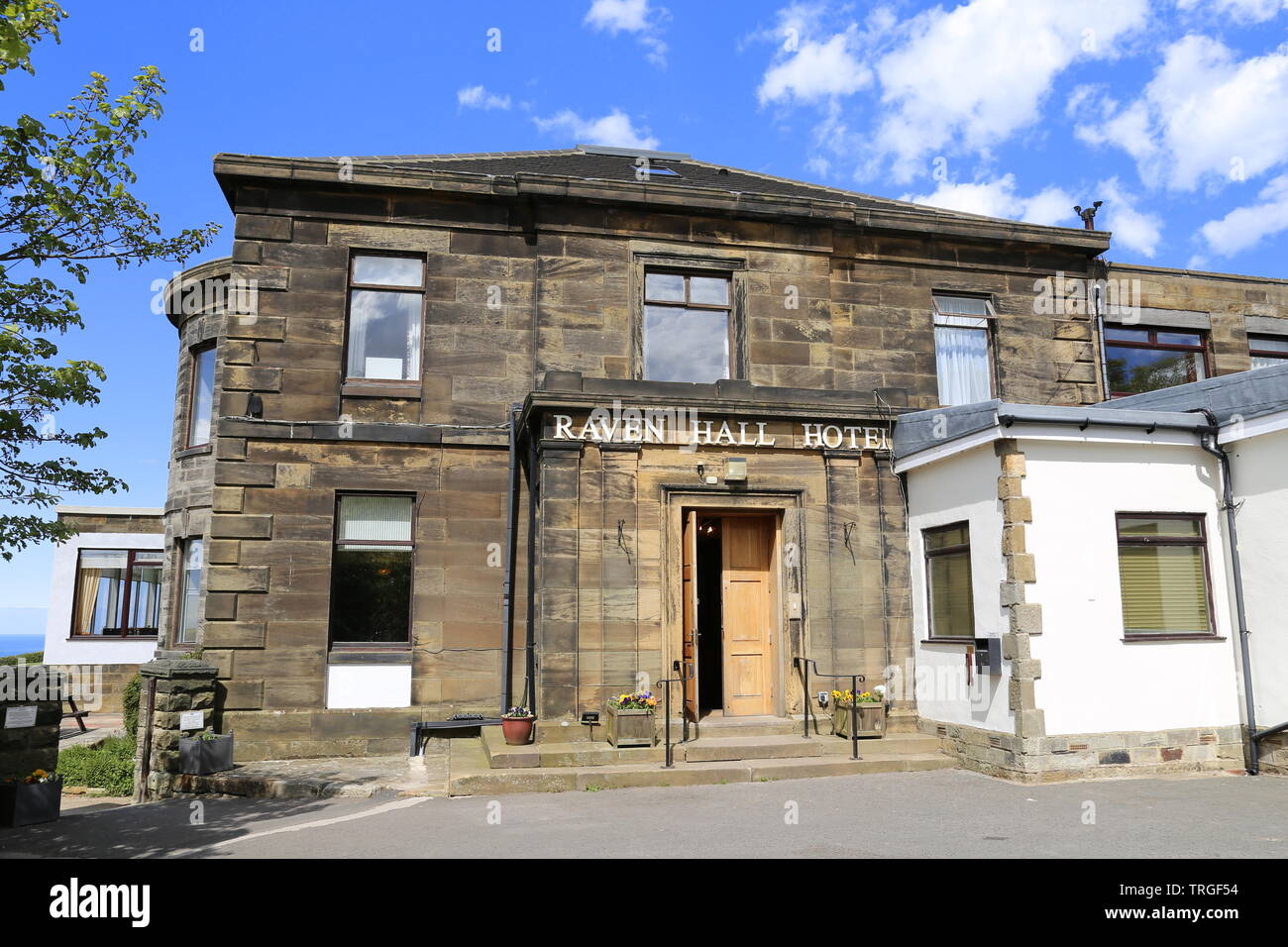 Entrance, Raven Hall Hotel, Ravenscar, Borough of Scarborough, North ...