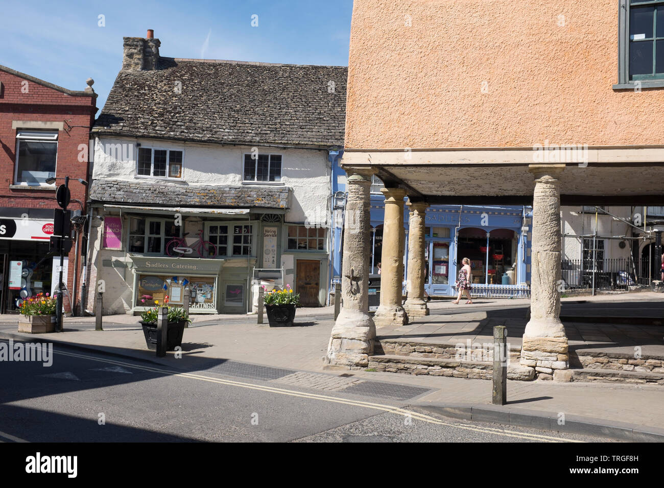 The Old Town Square Farringdon Oxfordshire Stock Photo - Alamy