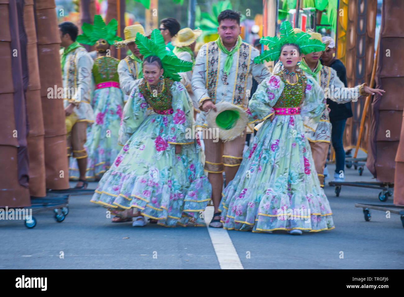 Participants in the Aliwan fiesta in Manila Philippines Stock Photo - Alamy